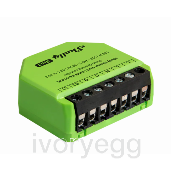 Dimmer Gen3 - Smart dimming controller by SHELLY - Ivory Egg